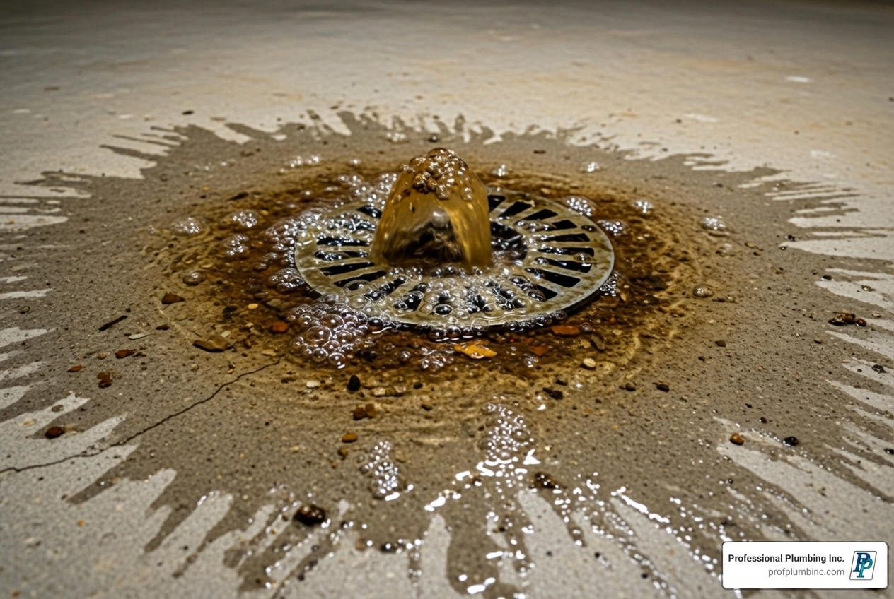 Why is My Basement Drain Backing Up (Again)?! - Professional Plumbing